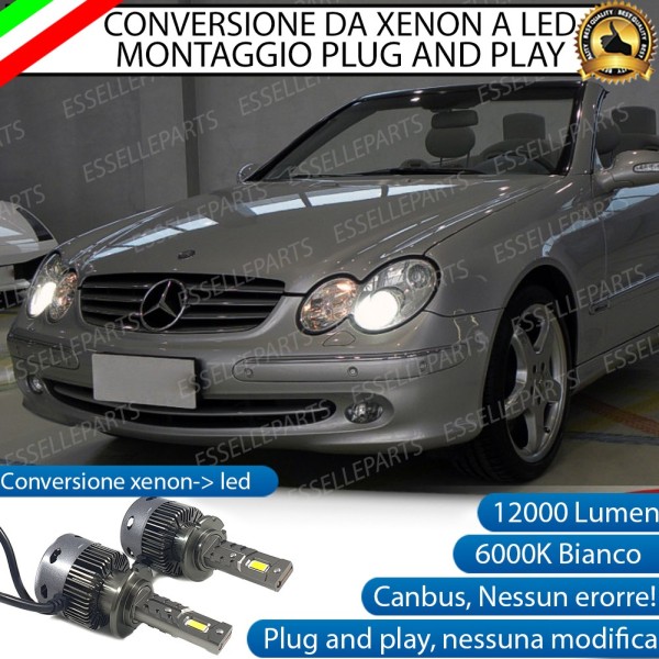 COPPIA LAMPADE D2S LED 6000K CANBUS PLUG AND PLAY PER MERCEDES CLK W209